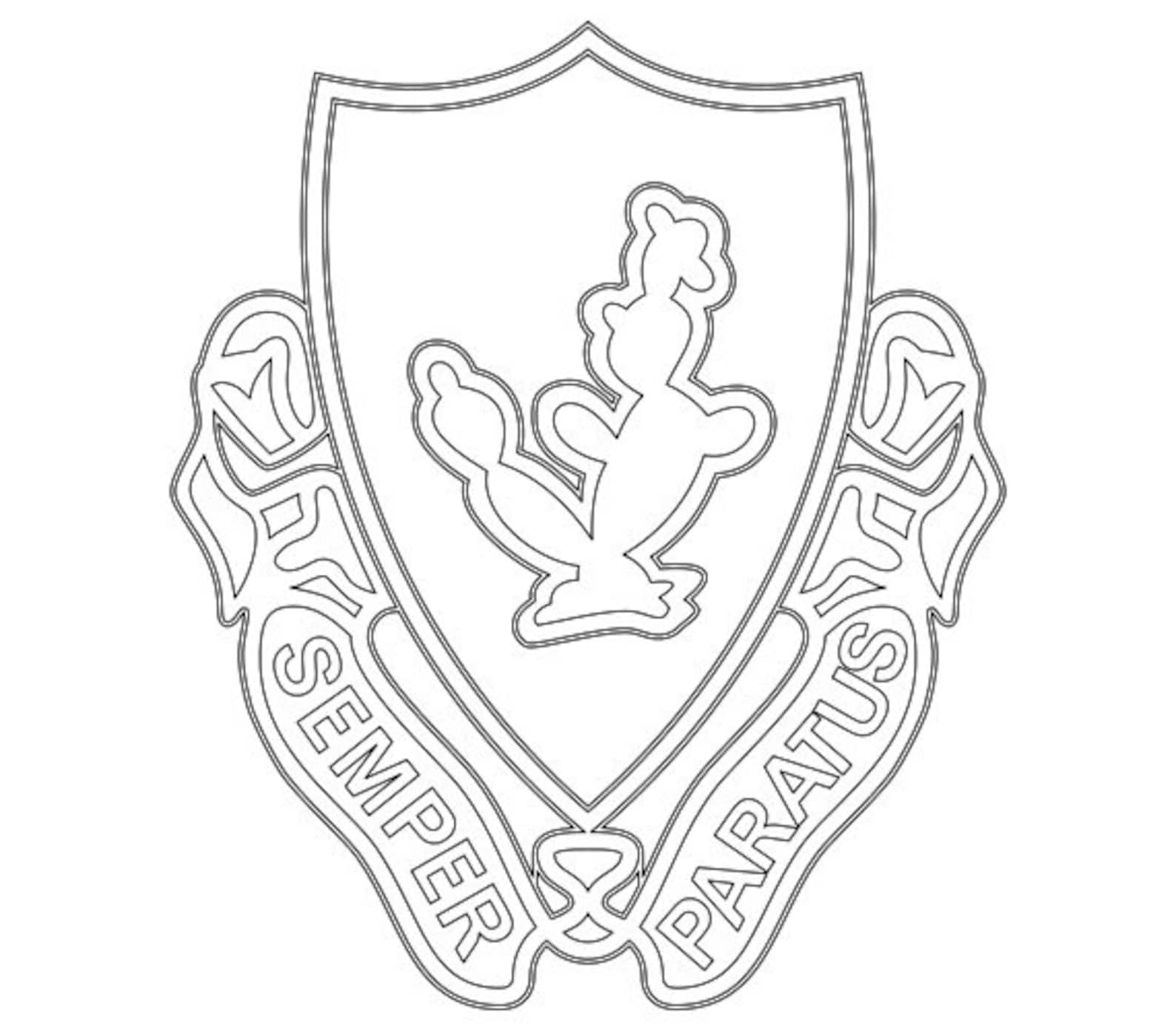 US Army 12th Cavalry Regiment Unit Crest Vector Files Dxf Eps - Etsy