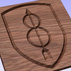 US Army 8th Infantry Division Patch Vector Files, Dxf Eps Svg Ai Crv - Etsy