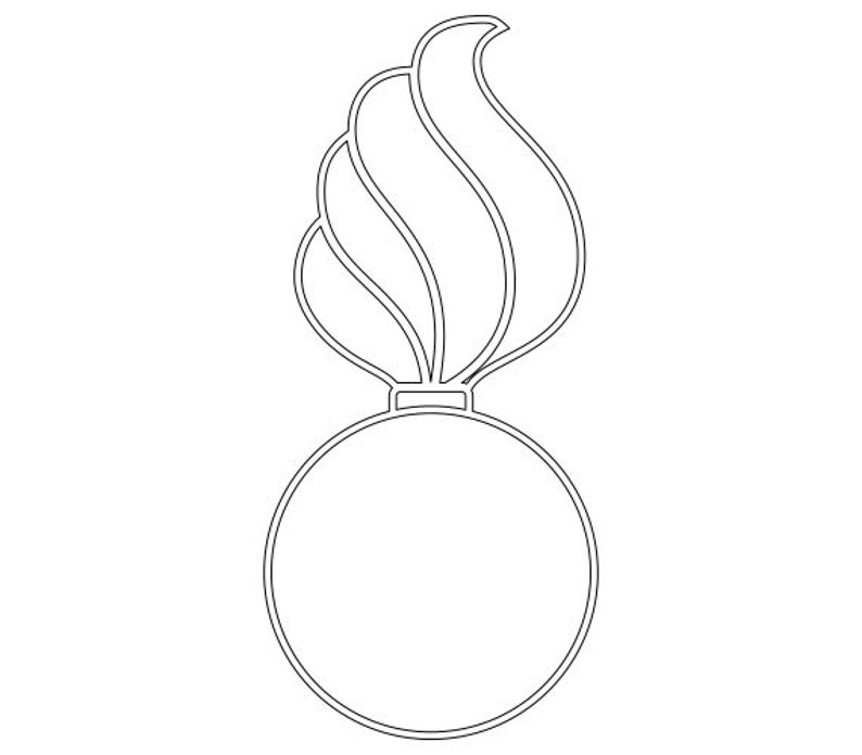 US Army Ordnance Branch Insignia Vector Files Dxf Eps Svg Ai - Etsy