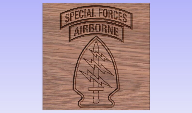 US Army Special Forces with SF Tab Patch Vector Files dxf eps | Etsy