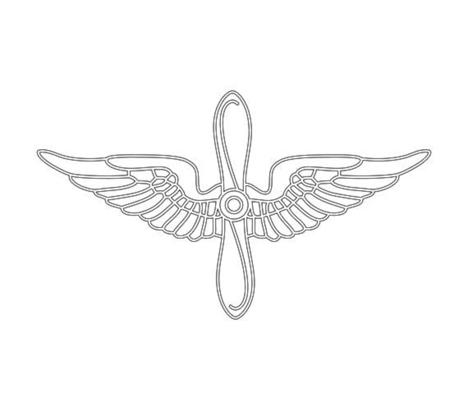 US Army Aviation Branch Insignia Vector Files Dxf Eps Svg Ai - Etsy
