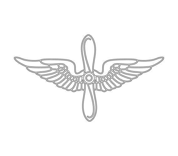 US Army Aviation Branch Insignia Vector Files, Dxf Eps Svg Ai Crv - Etsy