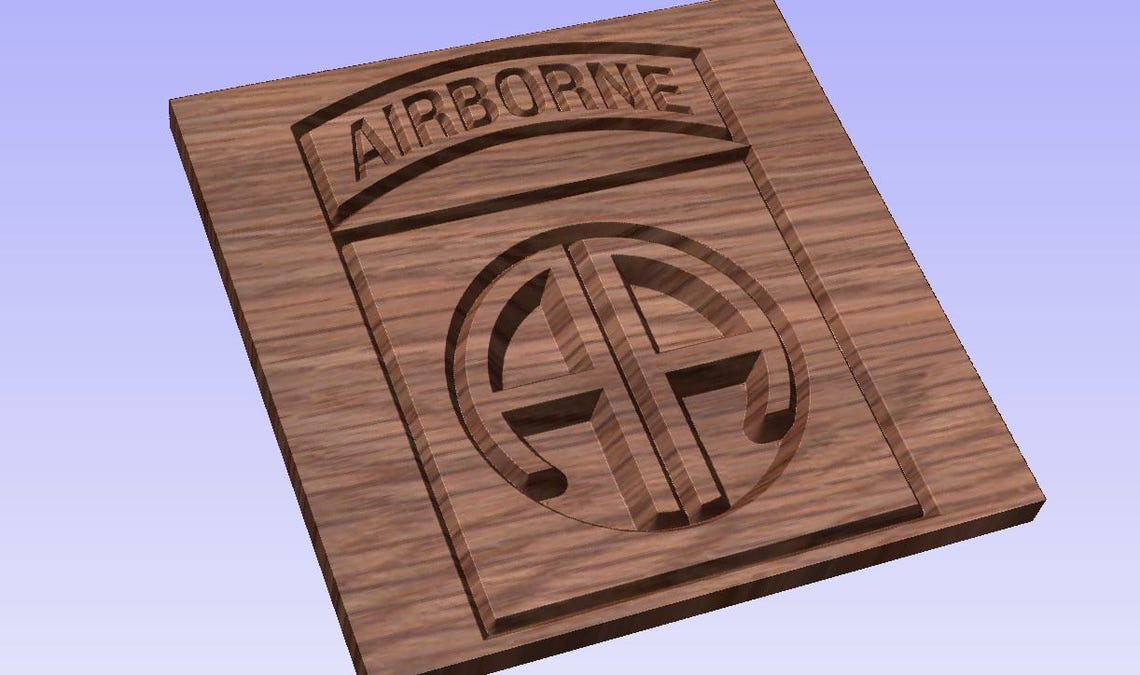 US Army 82nd Airborne Division Patch Vector Files, Dxf Eps Svg Ai Crv ...