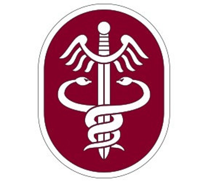 US Army Medical Command Patch Vector Files Dxf Eps Svg Ai Crv - Etsy