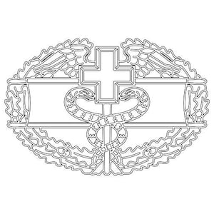 US Army Combat Medical Badge Vector Files, Dxf Eps Svg Ai Crv - Etsy