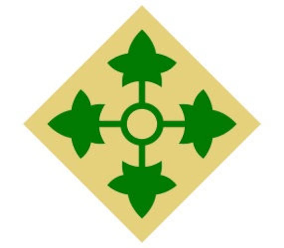 US Army 4th Infantry Division Patch Vector Files Dxf Eps Svg - Etsy