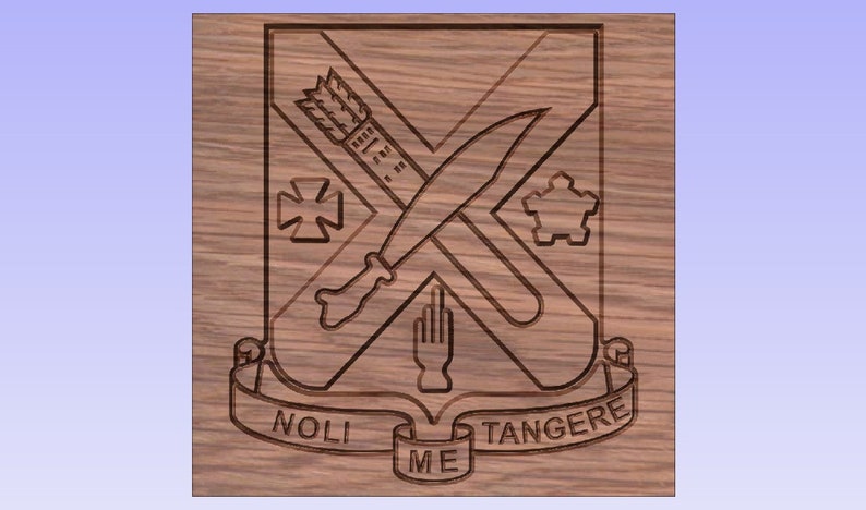 US Army 2nd Infantry Regiment Unit Crest Vector Files Dxf Eps - Etsy