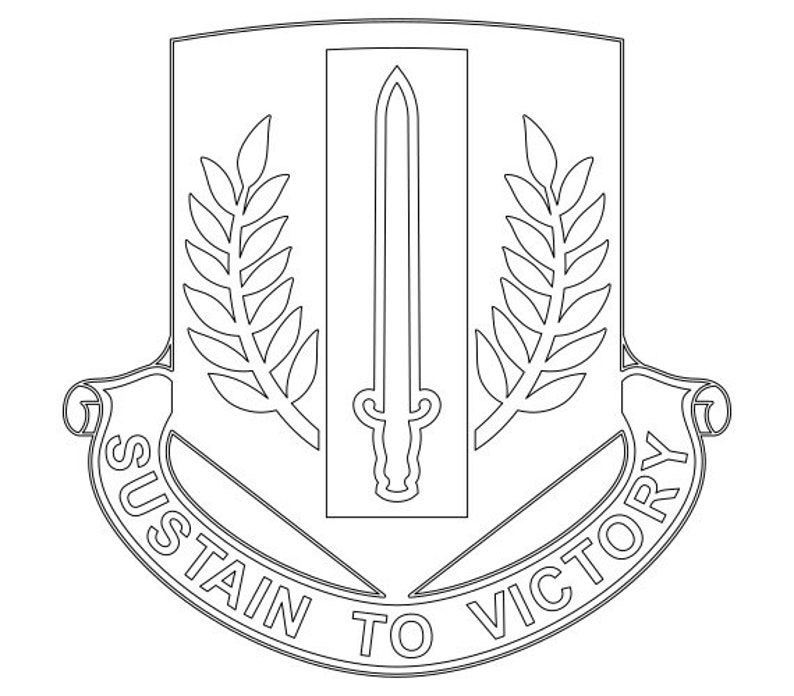 US Army 1st Infantry Division Sustainment Brigade Unit Crest - Etsy