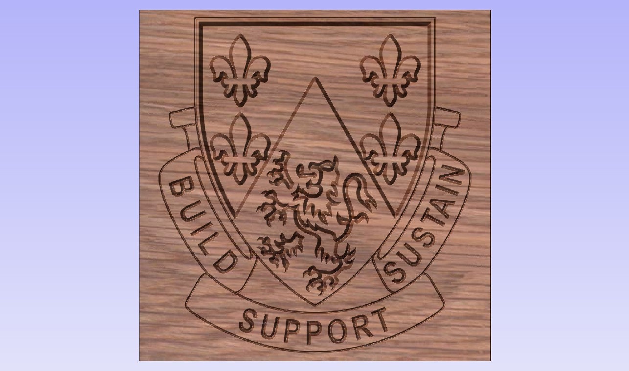 US Army 249th Engineer Battalion Unit Crest Vector Files dxf - Etsy España