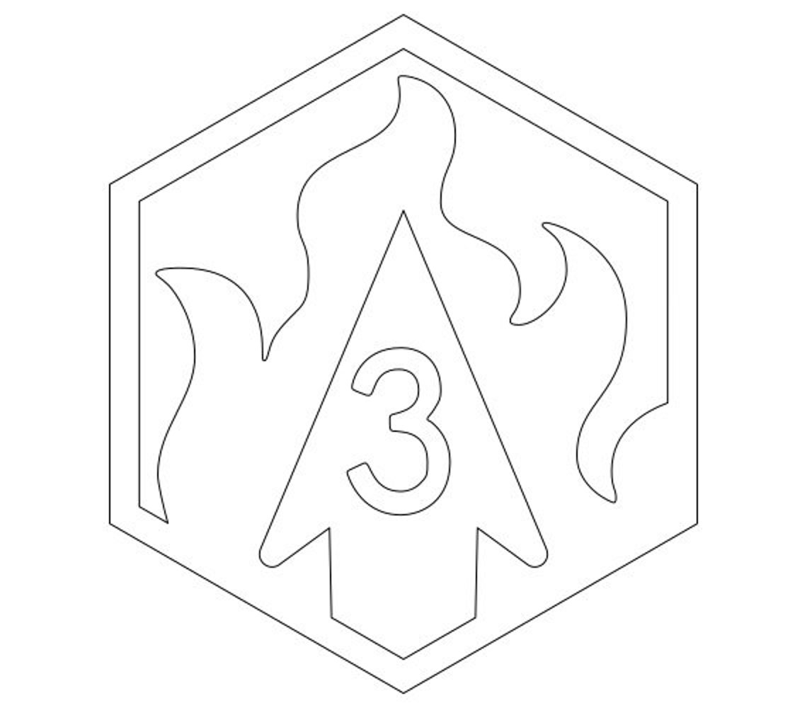 US Army 3rd Chemical Brigade Patch Vector Files Dxf Eps Svg - Etsy