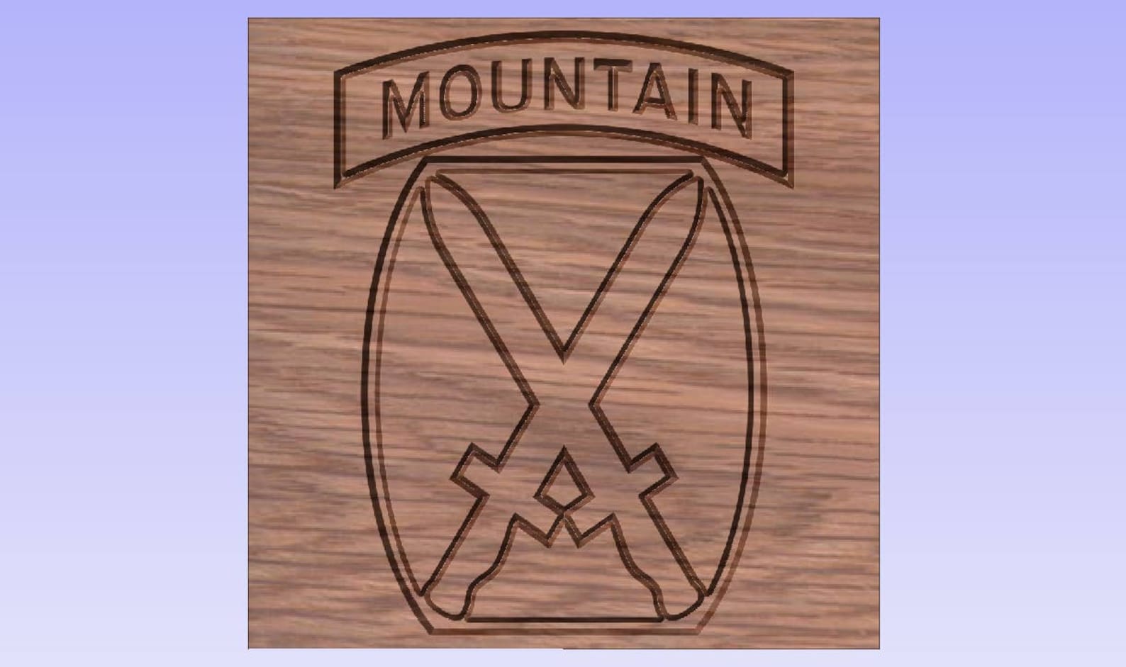 US Army 10th Mountain Division Patch Vector Files Dxf Eps Svg - Etsy