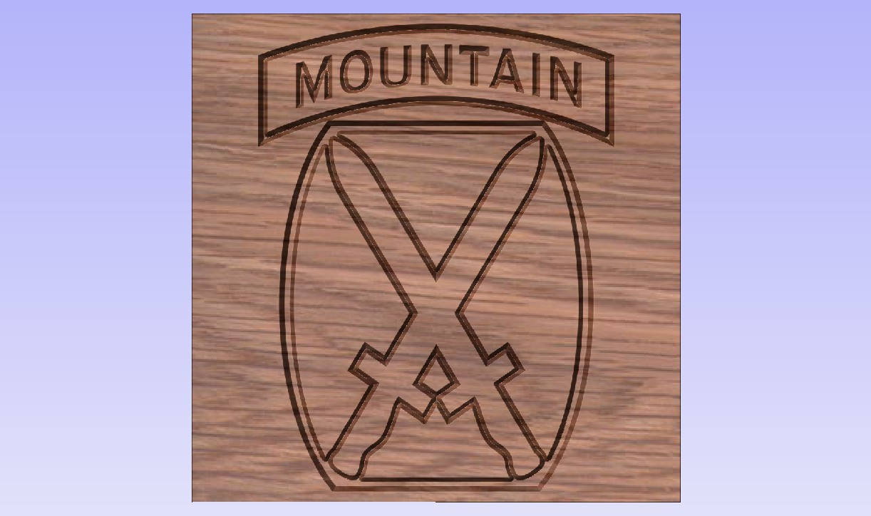 US Army 10th Mountain Division Patch Vector Files, Dxf Eps Svg Ai Crv ...