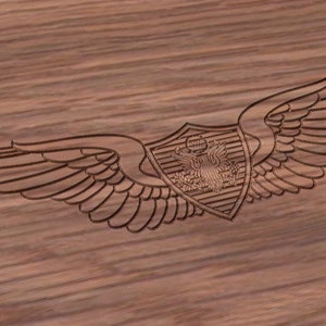 US Army Basic Aviation Badge Vector Files, Dxf Eps Svg Ai Crv - Etsy