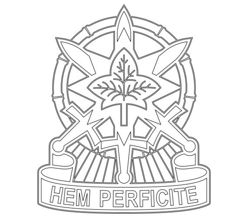 US Army 4th Infantry Division Sustainment Brigade Unit Crest Vector ...