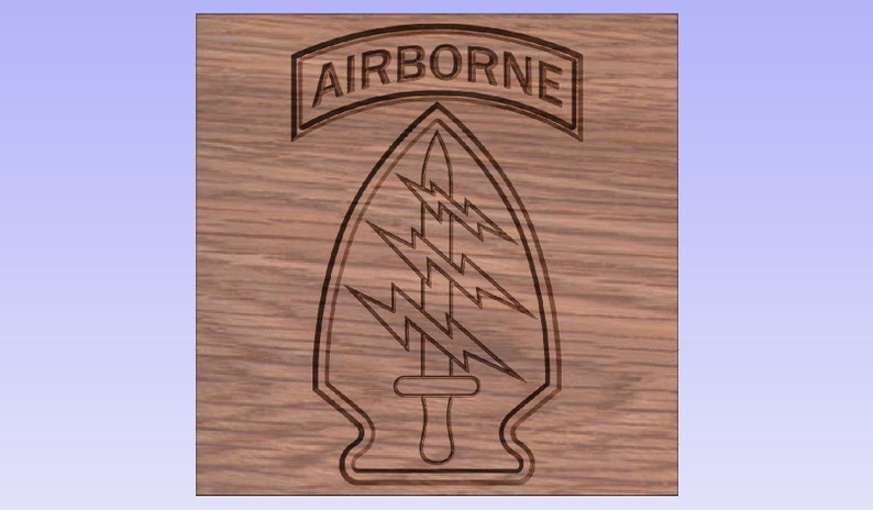 US Army Special Forces Patch Vector Files, Dxf Eps Svg Ai Crv - Etsy