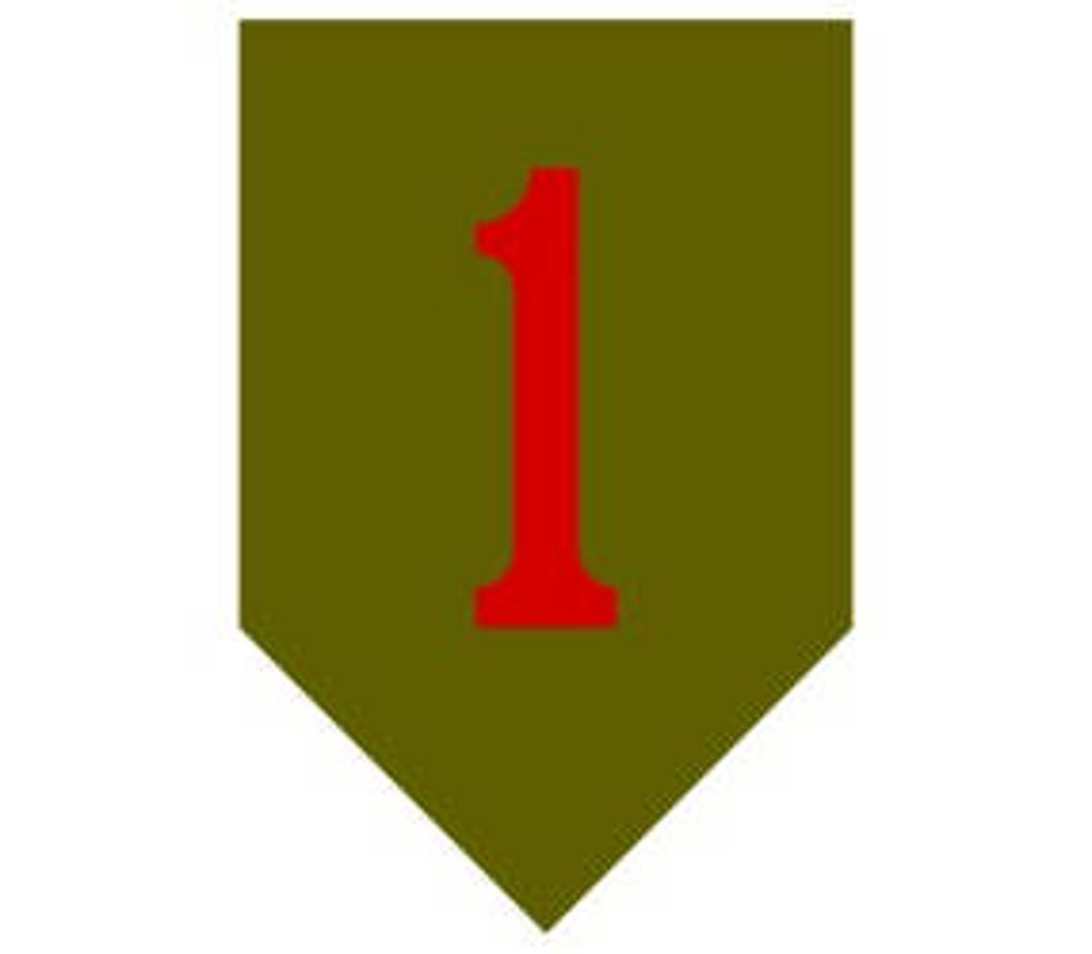 US Army 1st Infantry Division Patch Vector Files Dxf Eps Svg - Etsy