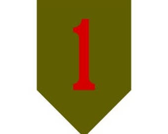 US Army 1st Armored Division Patch Vector Files Dxf Eps Svg | Etsy