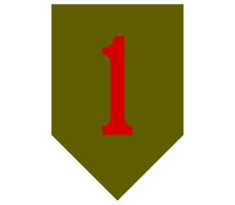 US Army 1st Infantry Division Patch Vector Files Dxf Eps Svg - Etsy