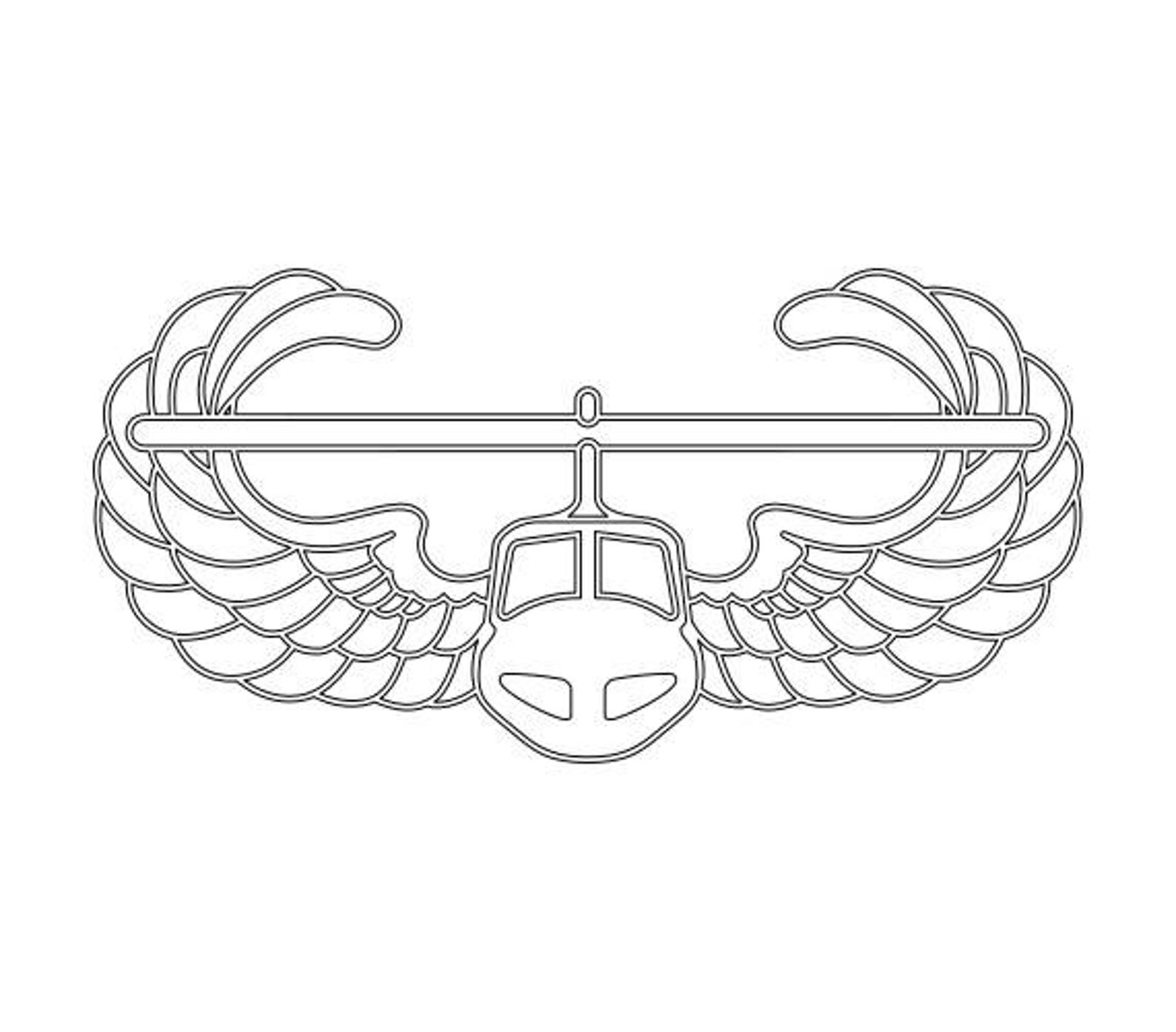 US Army Air Assault Badge Vector Files, Dxf Eps Svg Ai Crv - Etsy