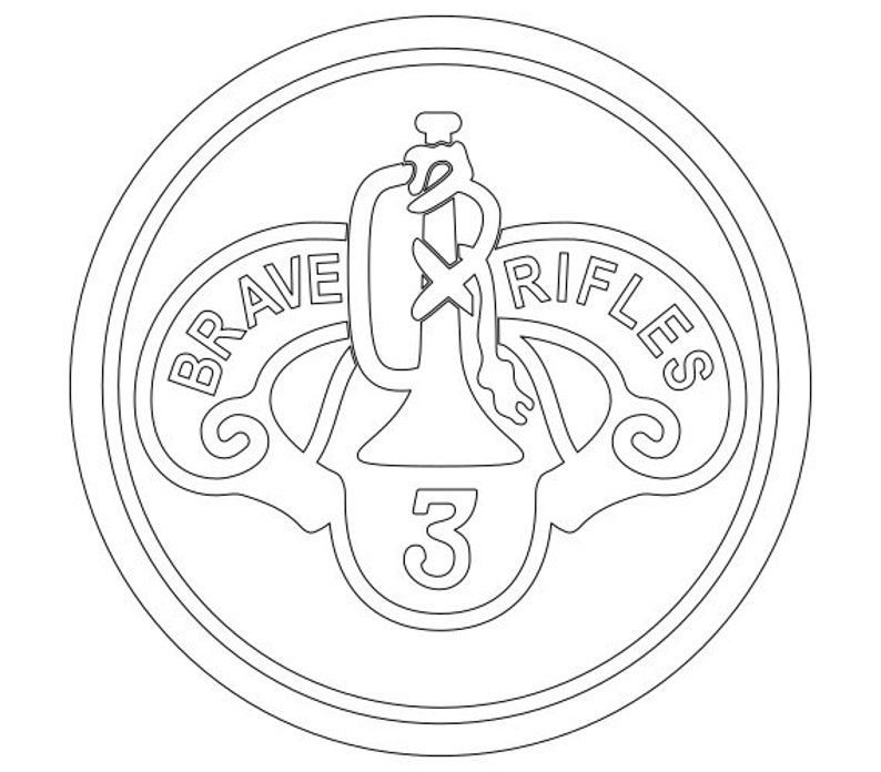 US Army 3rd Armored Cavalry Regiment Patch Vector Files Dxf - Etsy