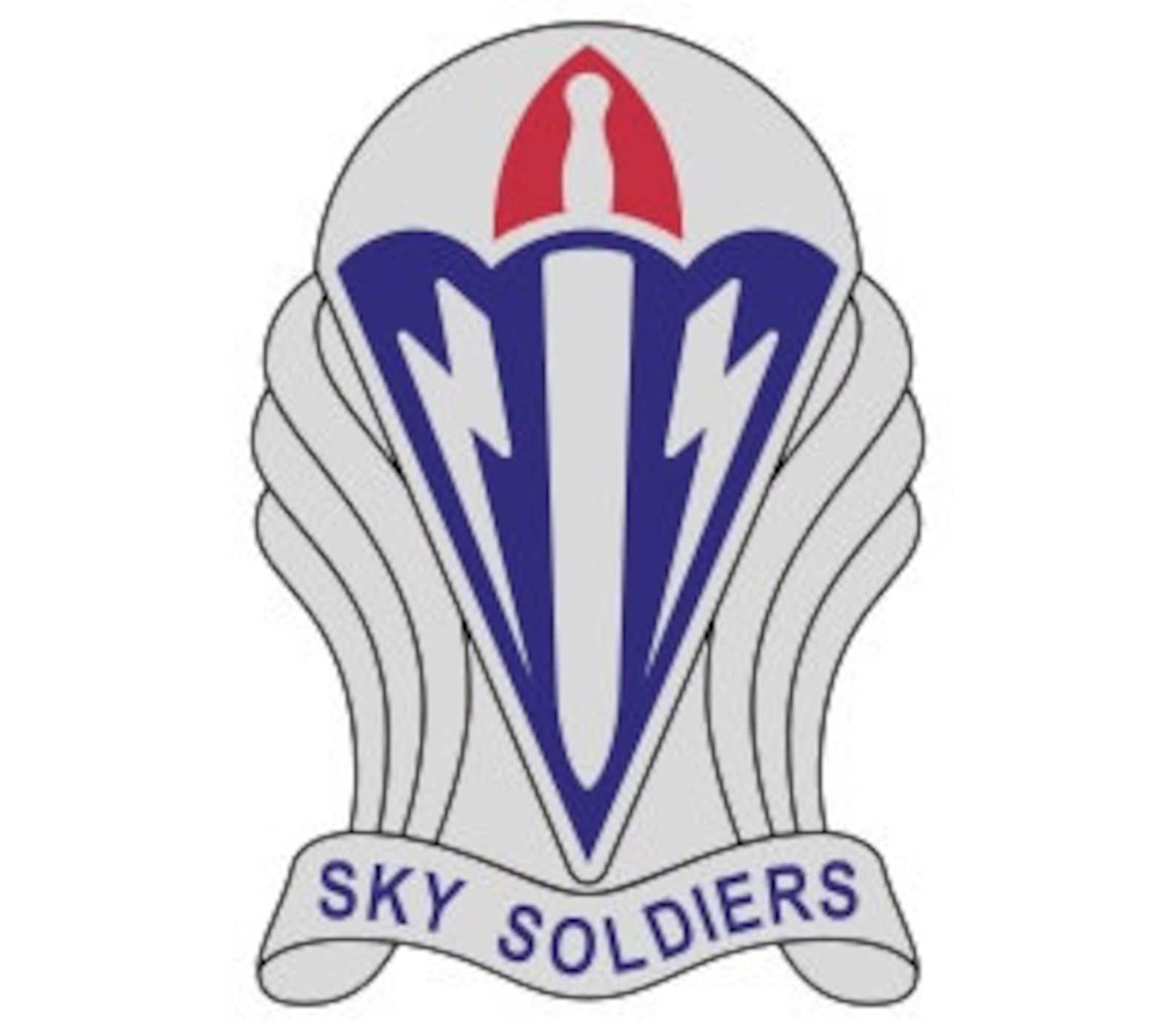 US Army 173rd Airborne Brigade Unit Crest Vector Files Dxf - Etsy