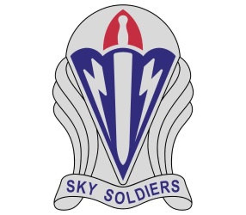 US Army 173rd Airborne Brigade Unit Crest Vector Files Dxf - Etsy