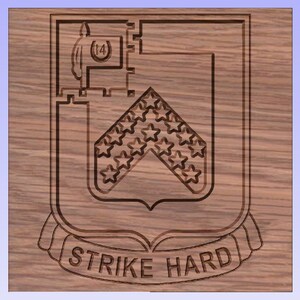 US Army 16th Cavalry Regiment Unit Crest Vector Files, Dxf Eps Svg Ai ...