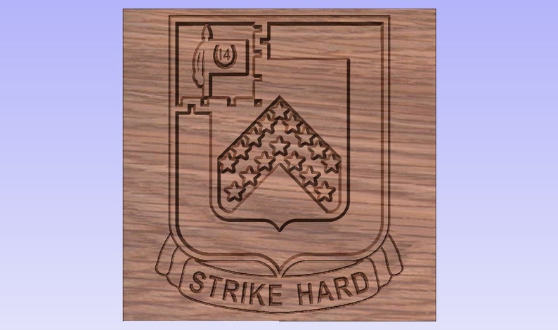 US Army 16th Cavalry Regiment Unit Crest Vector Files Dxf Eps - Etsy