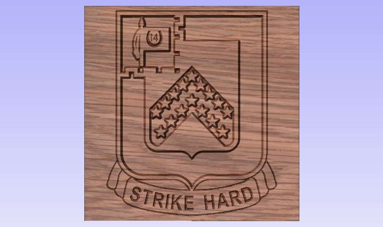 US Army 16th Cavalry Regiment Unit Crest Vector Files Dxf Eps - Etsy