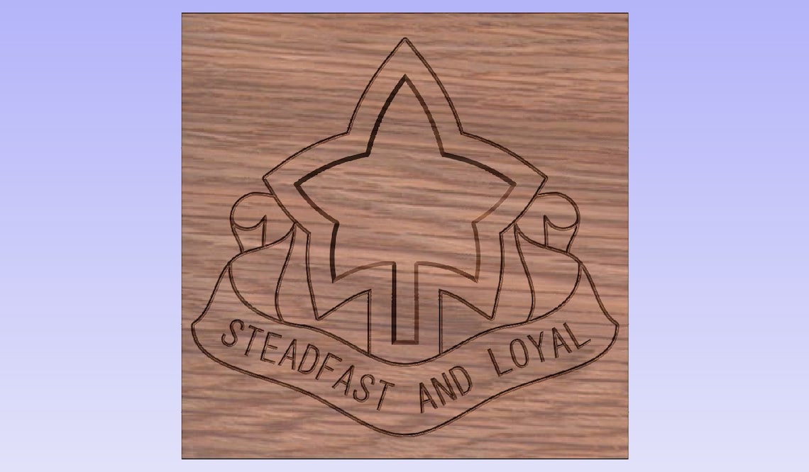 US Army 4th Infantry Division Unit Crest Vector Files Dxf Eps | Etsy