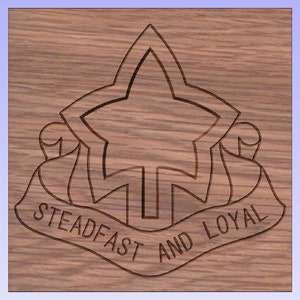 US Army 4th Infantry Division Unit Crest Vector Files, Dxf Eps Svg Ai ...