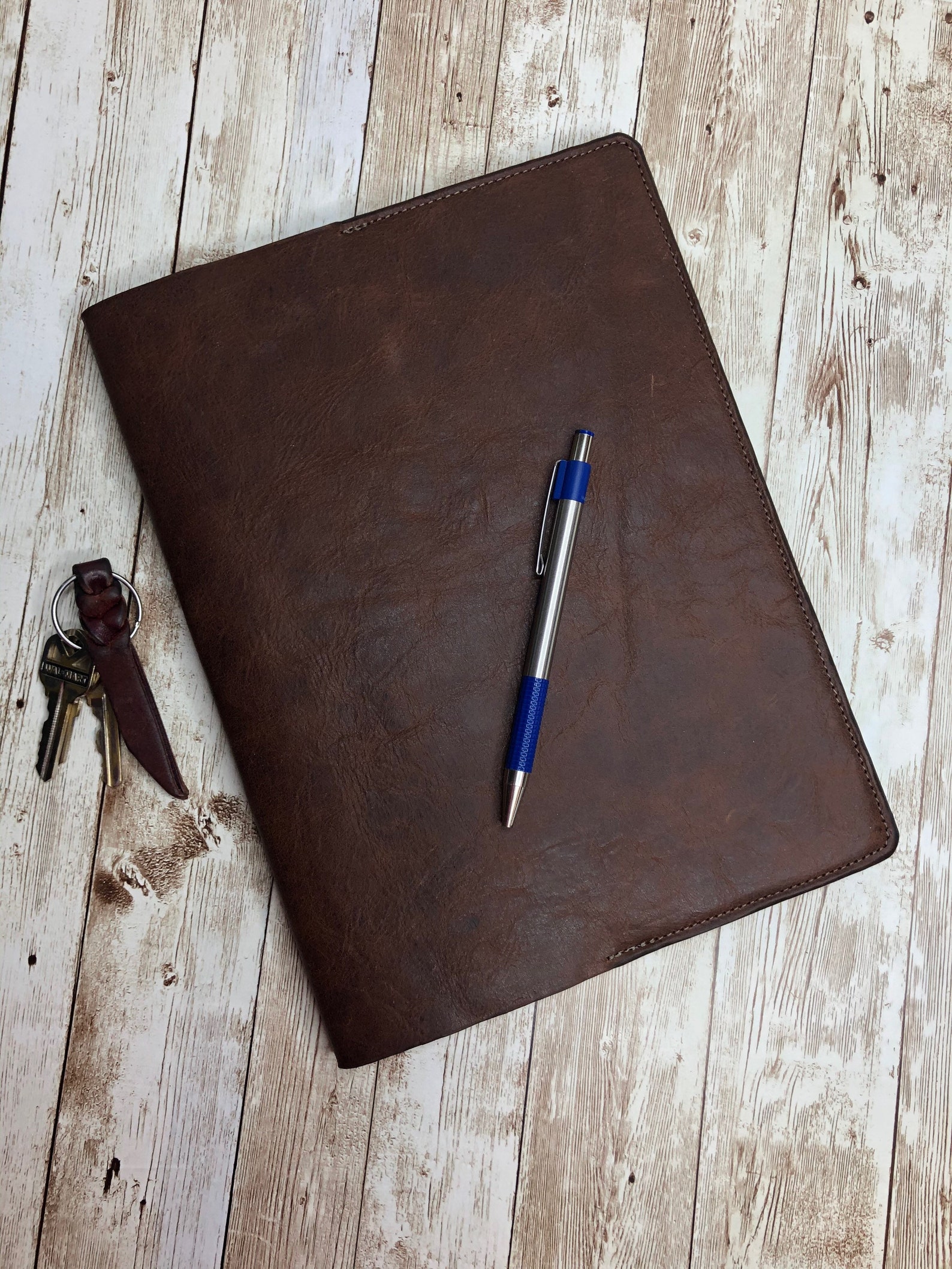 Composition Notebook Leather Cover Personalized Refillable - Etsy