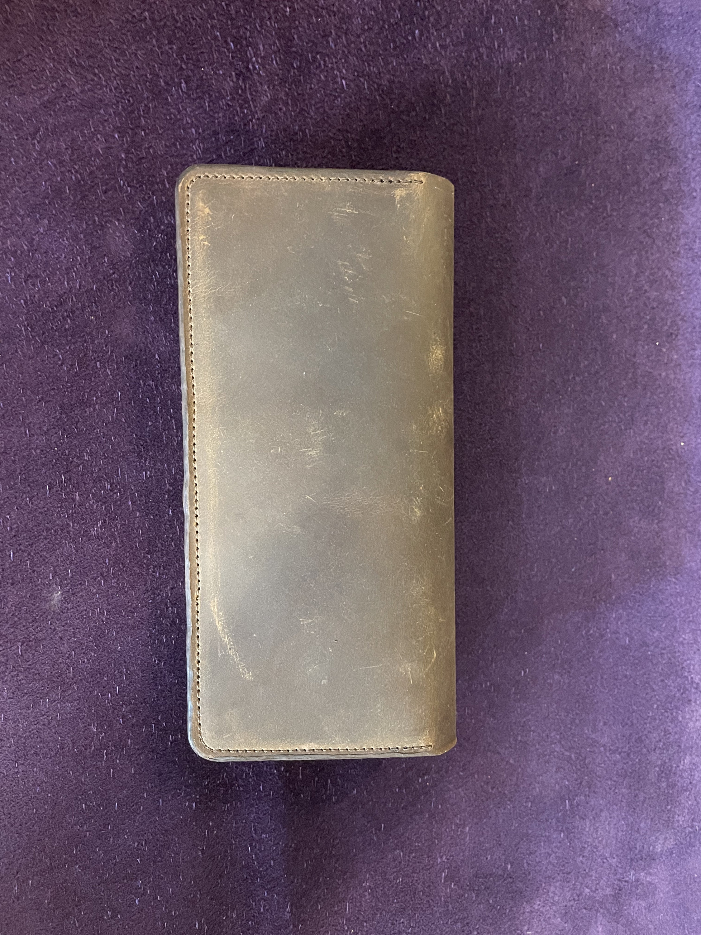 Crazy Horse Leather Checkbook Cover: Personalized Initials, USA Made - Etsy