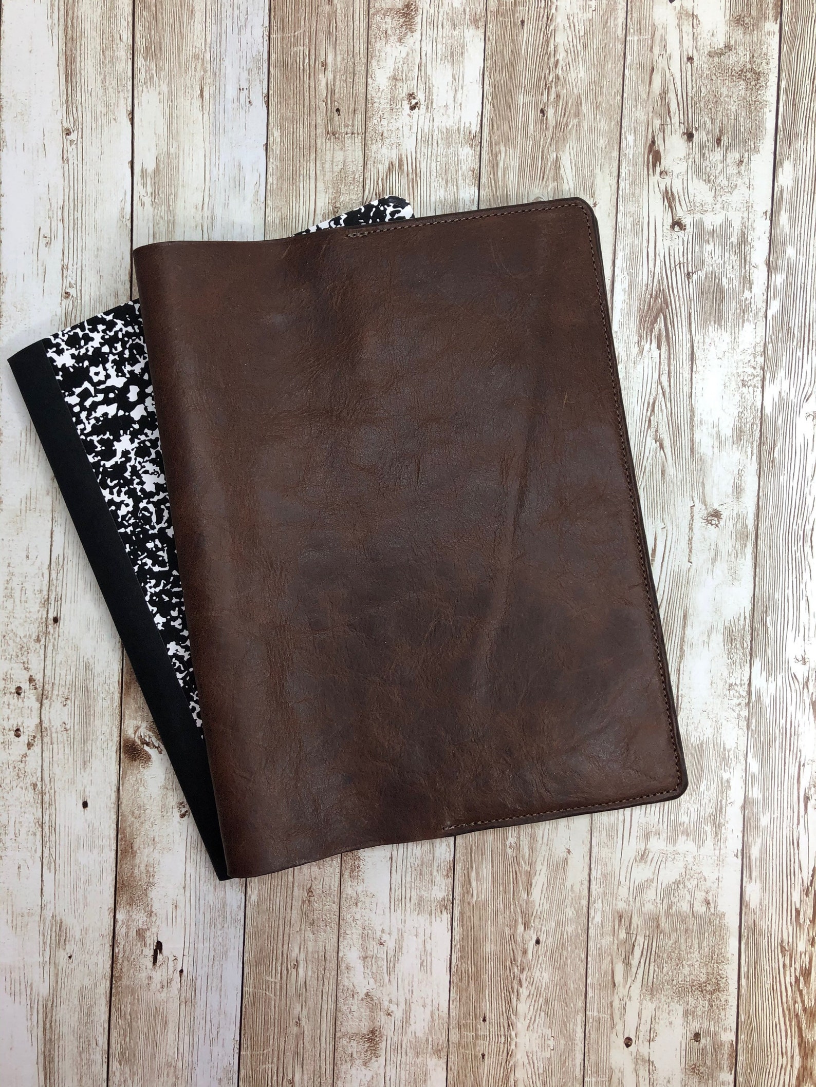 Composition Notebook Leather Cover Personalized Refillable Leather ...