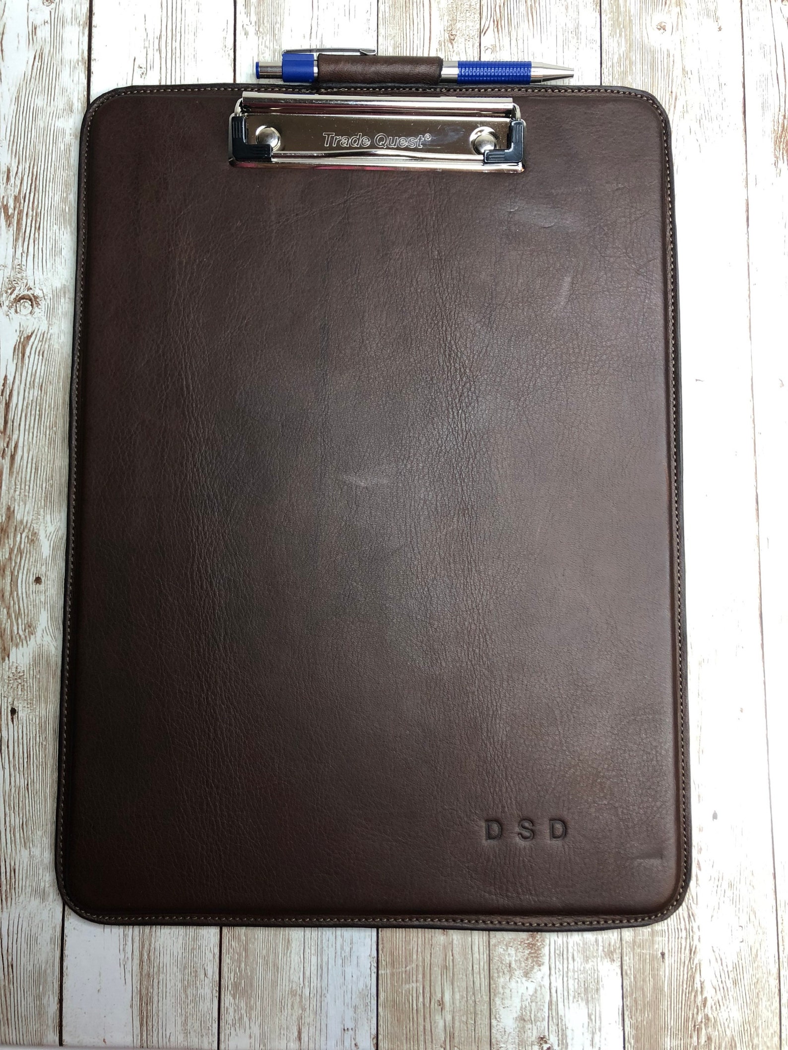 Leather Covered Clipboard, Personalized Clipboard, Personalized Gift ...