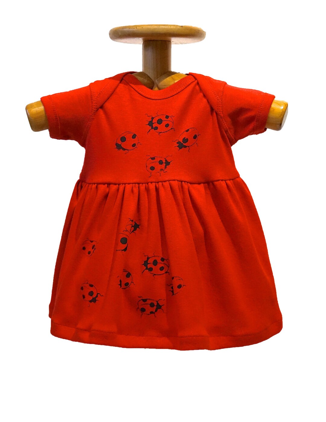 Lady Bug Dress Hand Made and Hand Painted Baby Shower Gift Infant Girls ...