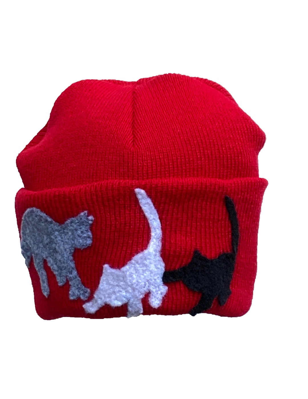 Hand Felted Acrylic Pull Down Hat for Toddlers Cats - Etsy