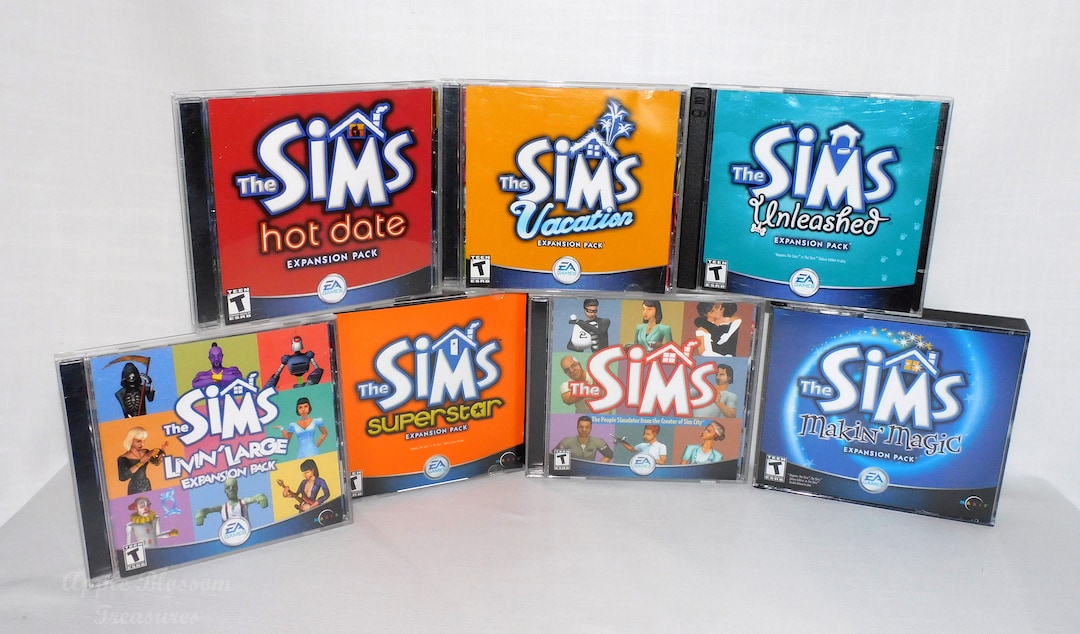 The Sims 6 the Sims Expansion Packs for PC Cd-rom's in Jewel Cases No ...