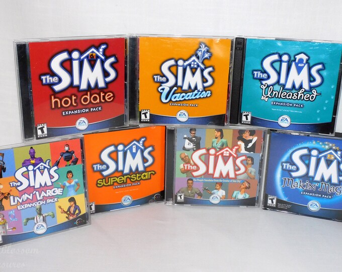 The Sims 6 the Sims Expansion Packs for PC Cd-rom's in Jewel Cases No ...