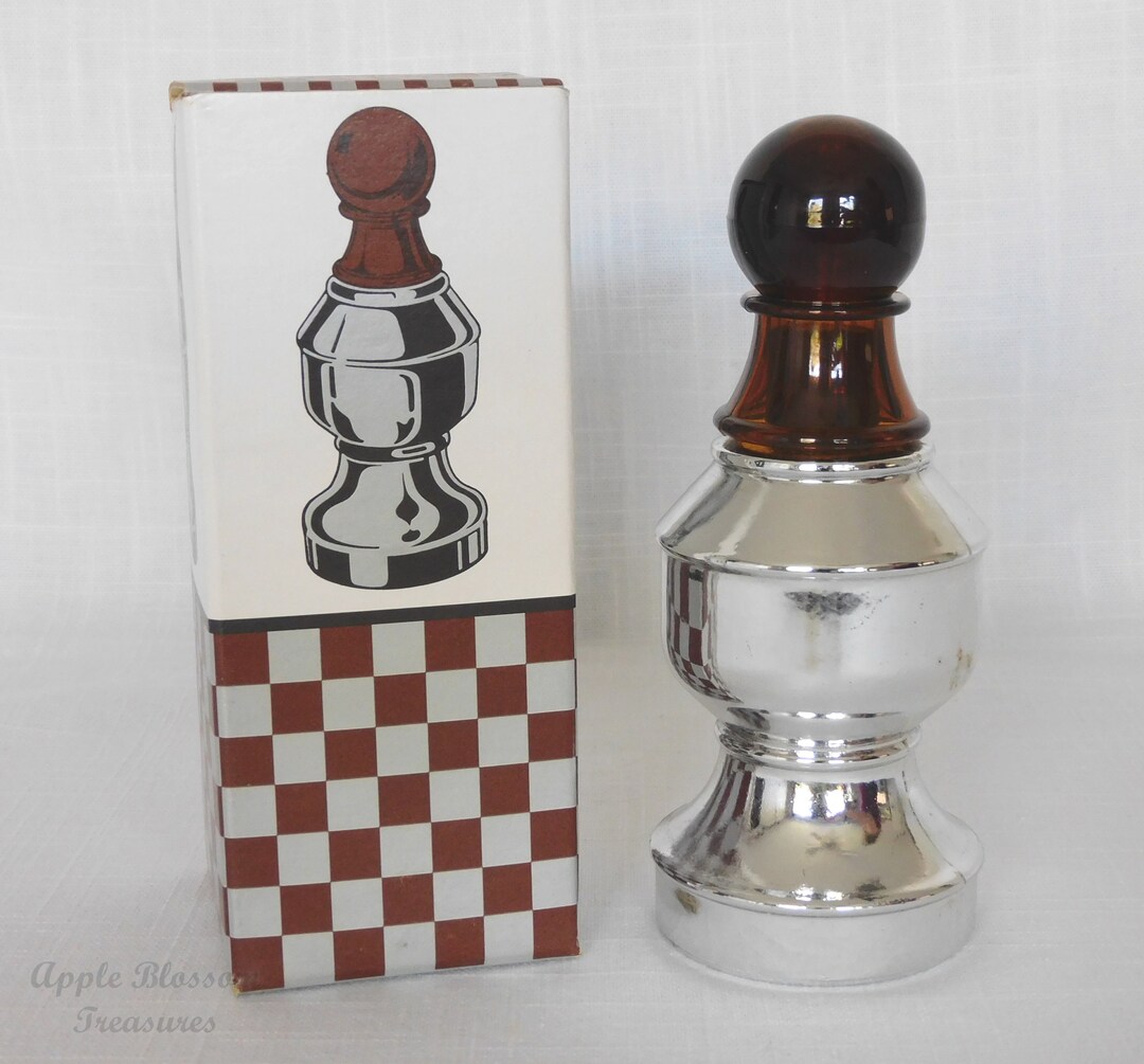 Vintage Avon the Pawn II Chess Piece Spicy After Shave Empty 3 Oz ...