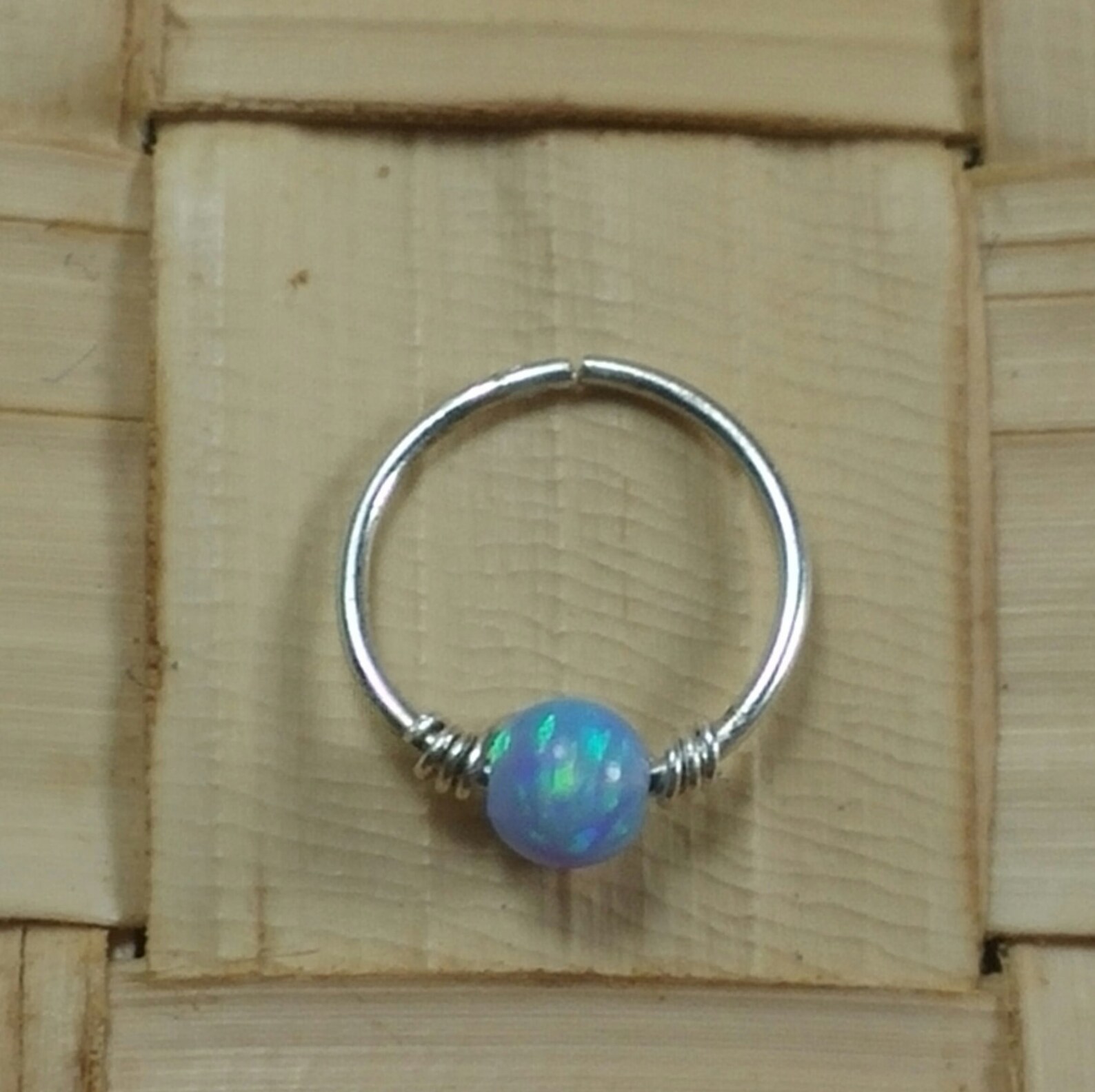 Nose Ring, Nose Hoop, Nose Ring Hoop, Nose Piercing, Nose Jewelry, Opal ...