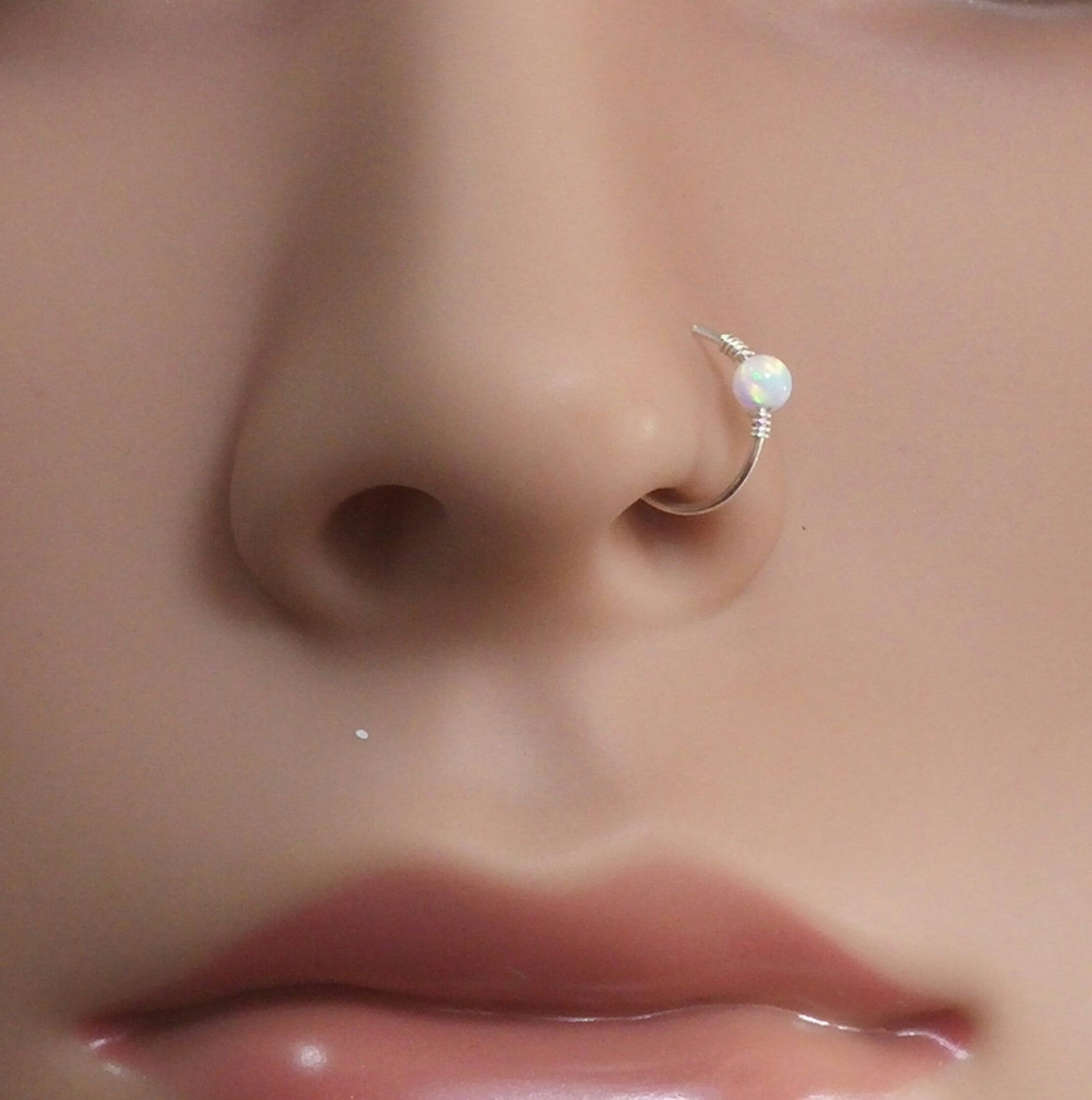 Fake Nose Ring, Fake Nose Piercing, Fake Nose Hoop, Nose Jewelry, Faux ...
