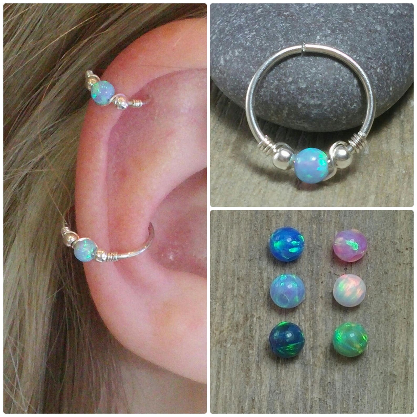 Helix Piercing Helix Earring Cartilage Earring Cartilage - Etsy