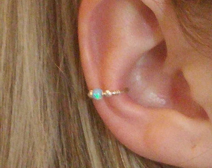 Conch Earring Hoop Gold / Sterling Silver, Conch Hoop Earring, Conch ...