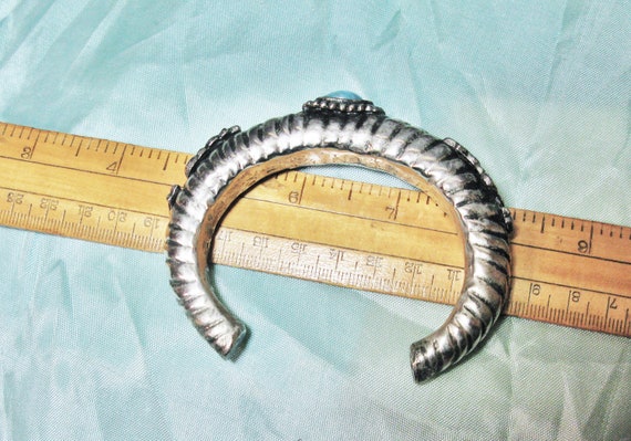 Dragon Bangle Silver Plated Chinese Dragon Cuff Brace… - Gem