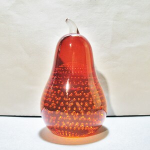 Whitefriars Glass Pear Paperweight Controlled Bubble - Etsy