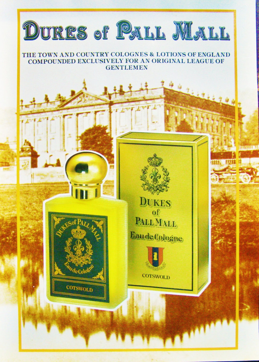 1978 Dukes of Pall Mall Original Magazine Advert Eau De Cologne for ...
