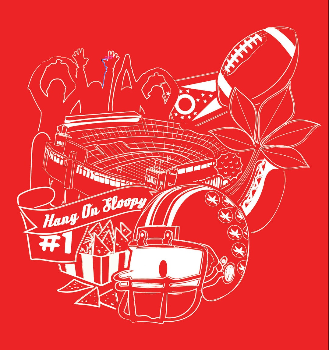 OSU Buckeye Ohio State Ohio Draw Bucks Football SVG - Etsy