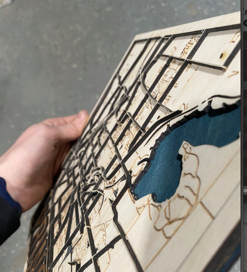 City Sign - Wood Engraved City - City Street Sign - Custom Engraved ...