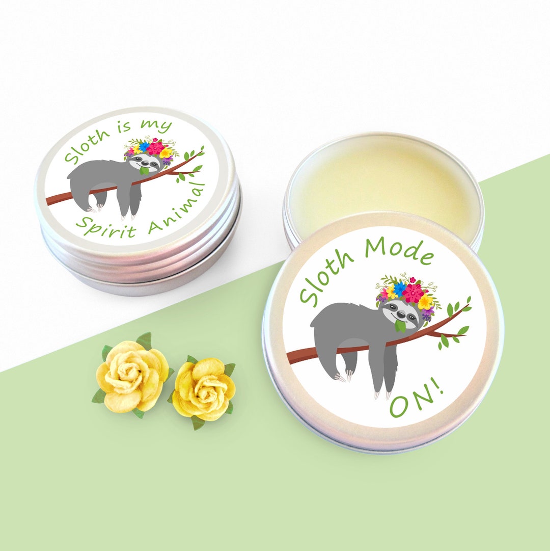 Sloth Gift Ideas, Sloth Themed Lip Balms, Sloth Gift Items, Sloth ...